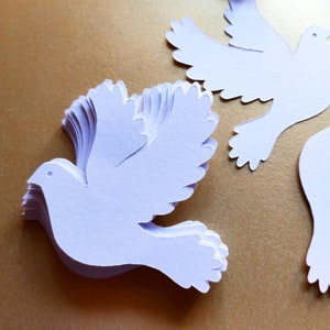 Dove Die Cut Cardstock Craft Supplies Pigeon Craft Projects Peace Dove ...