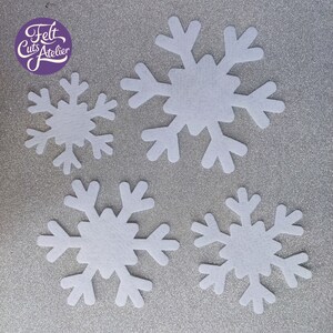 Felt Snowflake Die Cut, Large Size, Felt Craft Supplies, Snowflake for ...