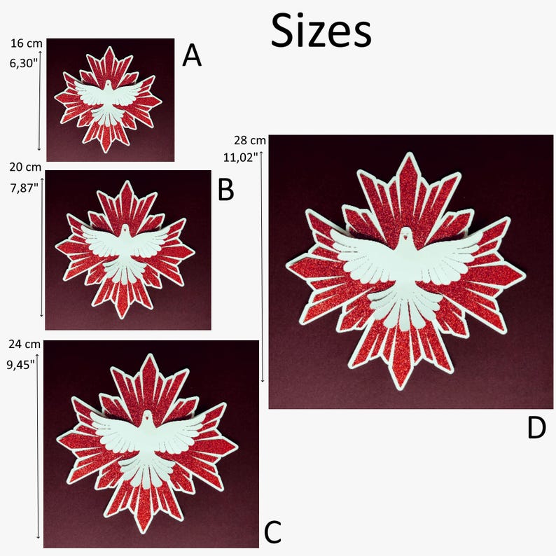 Holy Spirit Cutout Cardstock Cutouts of the Holy Spirit Cardboard ...
