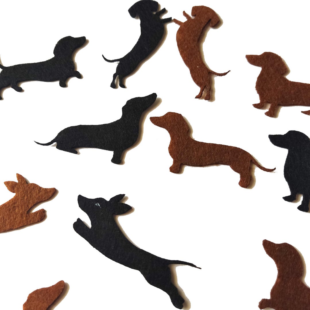 Felt Dog Dachshund Die-cut Craft Supplies Dachshund Sewing Craft ...