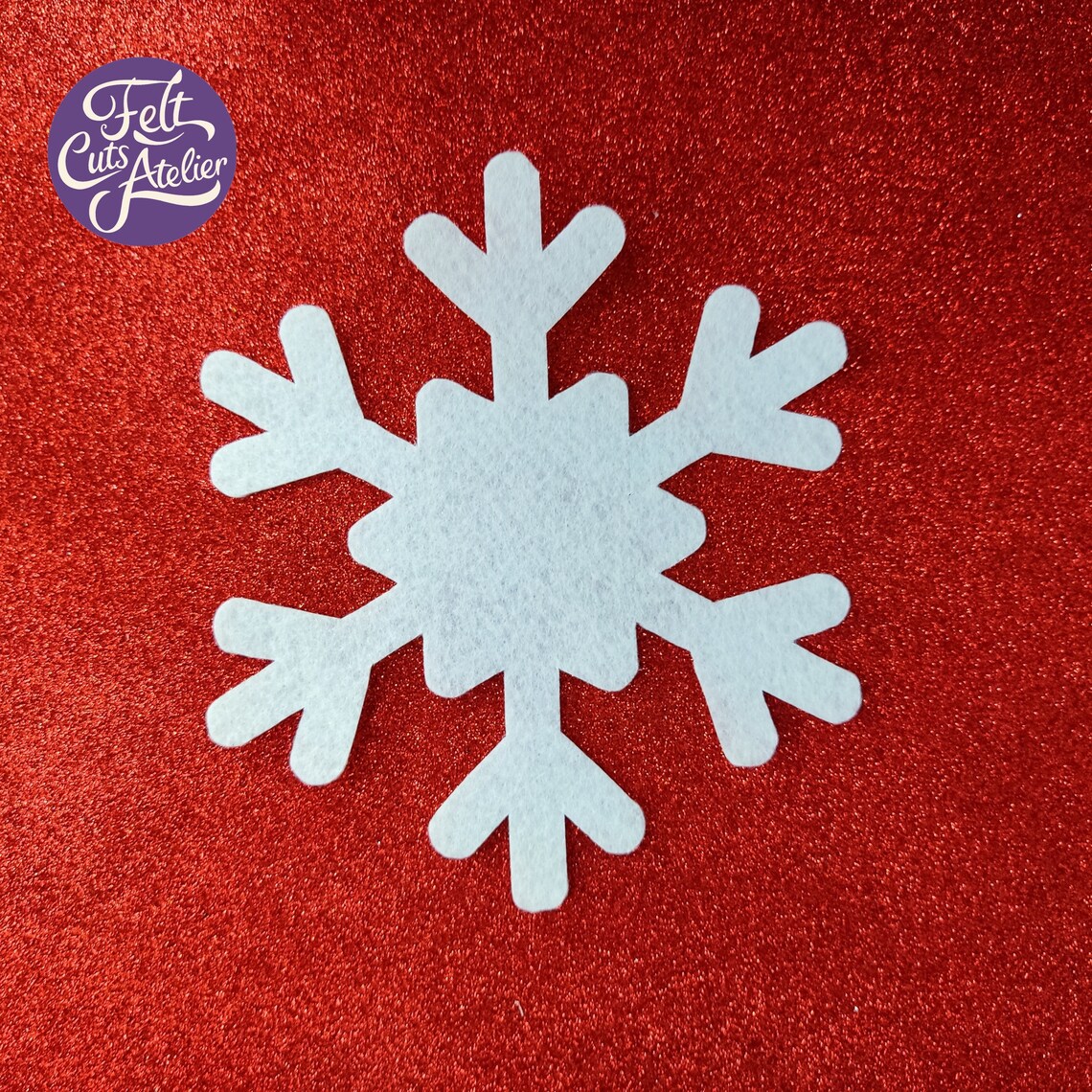 Felt Snowflake Die Cut, Large Size, Felt Craft Supplies, Snowflake for ...