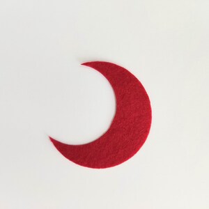 Felt Moon Die Cut Craft Supplies Half Moon for Sewing Craft Projects ...