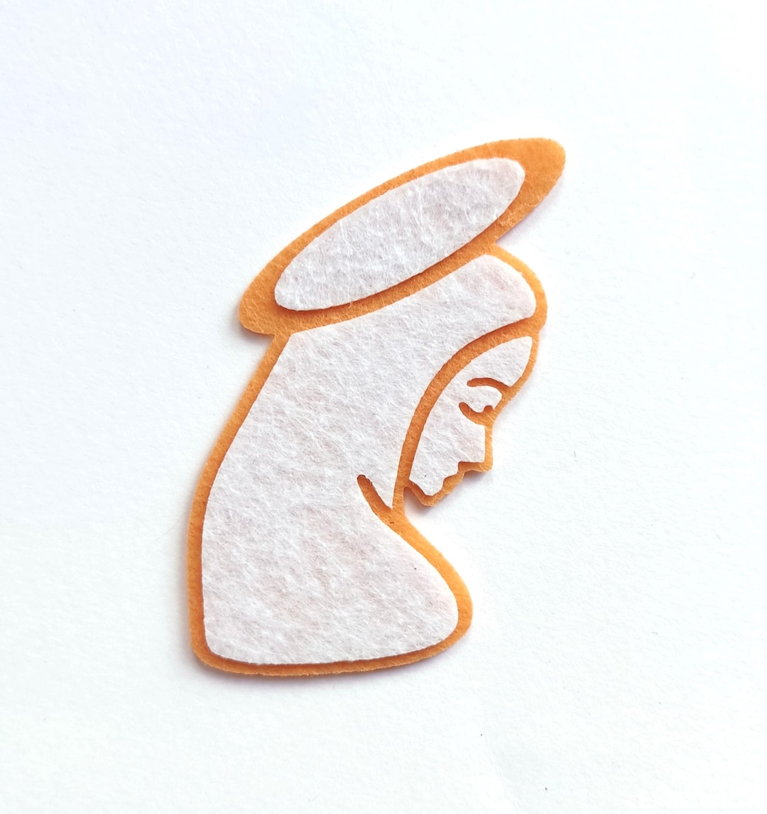 Felt Cutouts of Our Lady Virgin Mary Catholic Crafts Religious Gifts ...