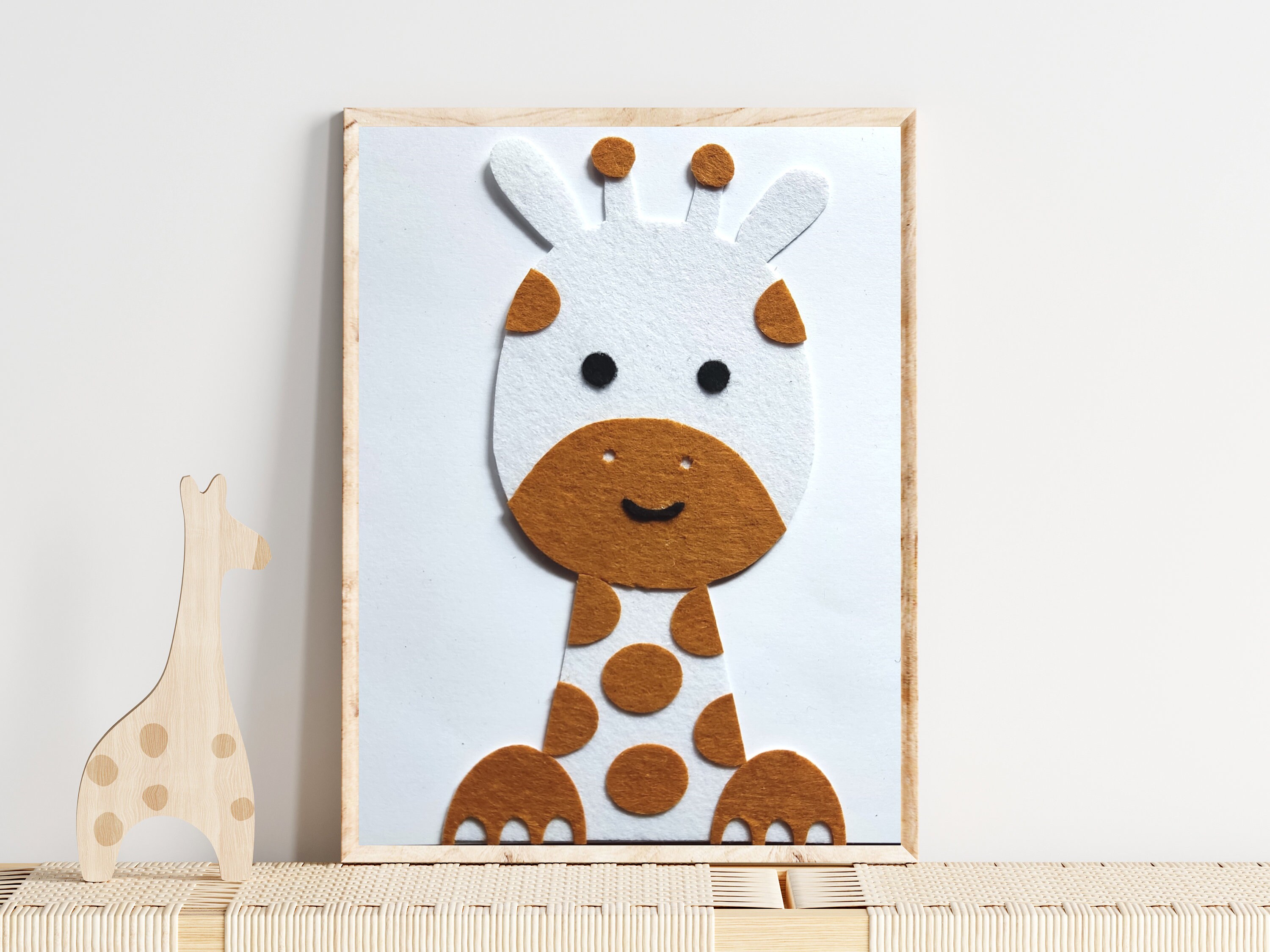 Giraffe Cutouts Die Cut Felt Giraffe Applique Felt Giraffe for Sewing ...