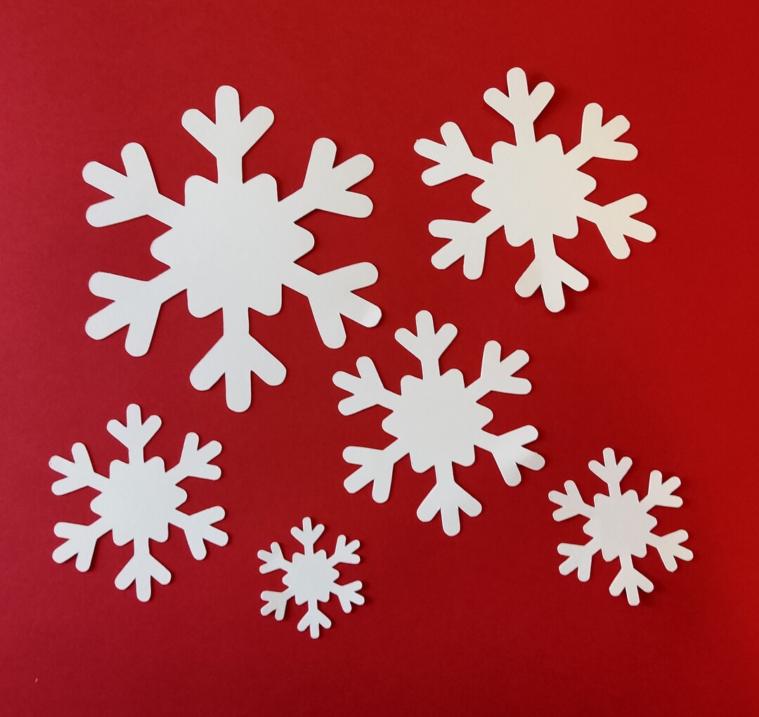 Cardstock Snowflake Die Cut Craft Supplies Snowflake for Craft Projects ...