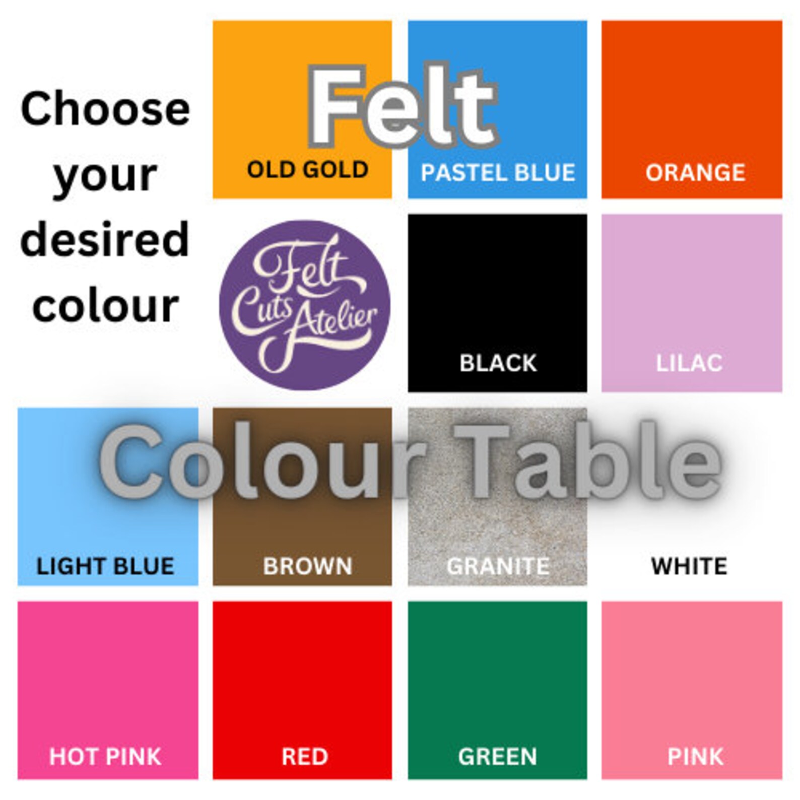 Felt Geometric Shapes for Sewing Craft Projects Die Cut Craft Supplies ...