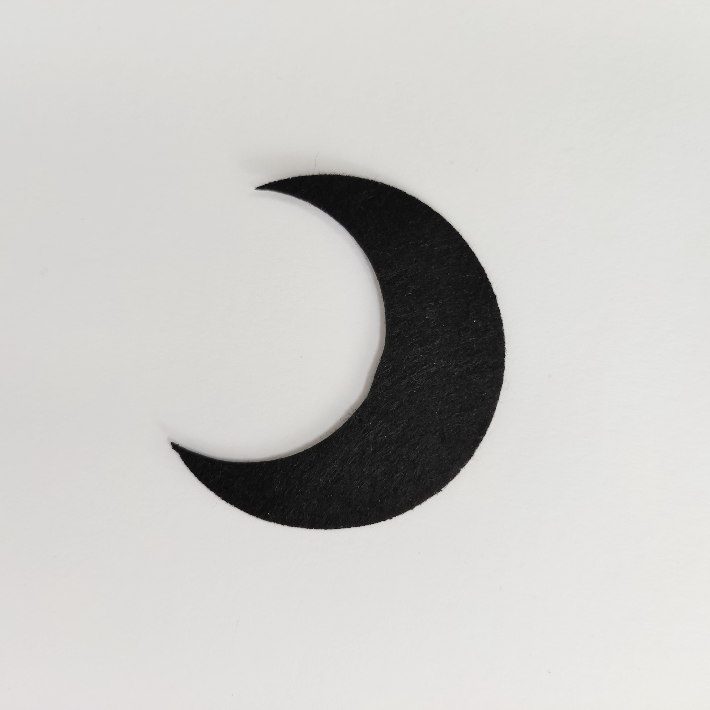 Felt Moon Die Cut Craft Supplies Half Moon for Sewing Craft Projects ...