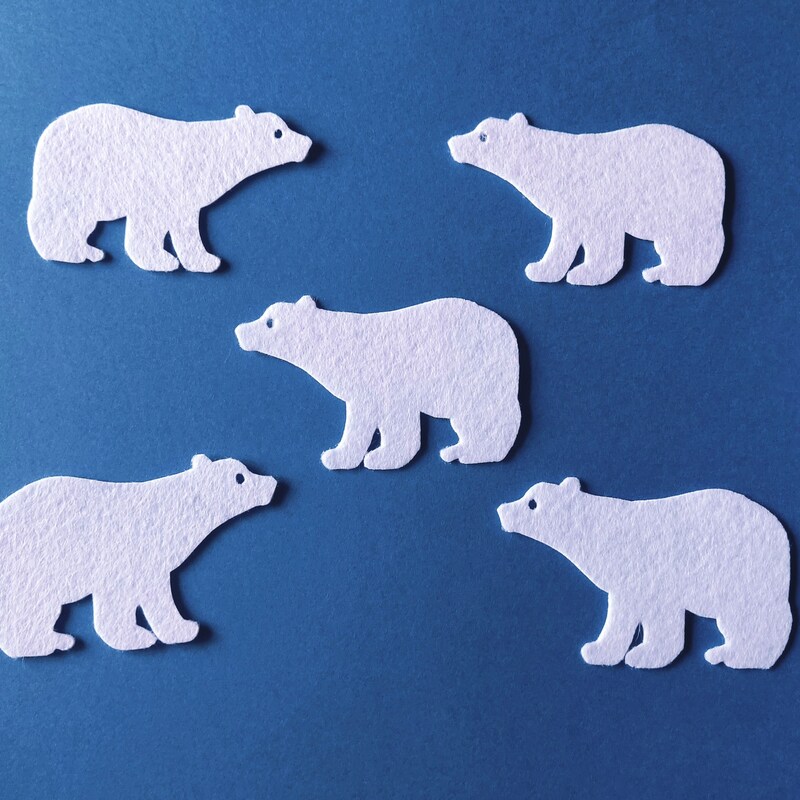 Felt Polar Bear - Etsy