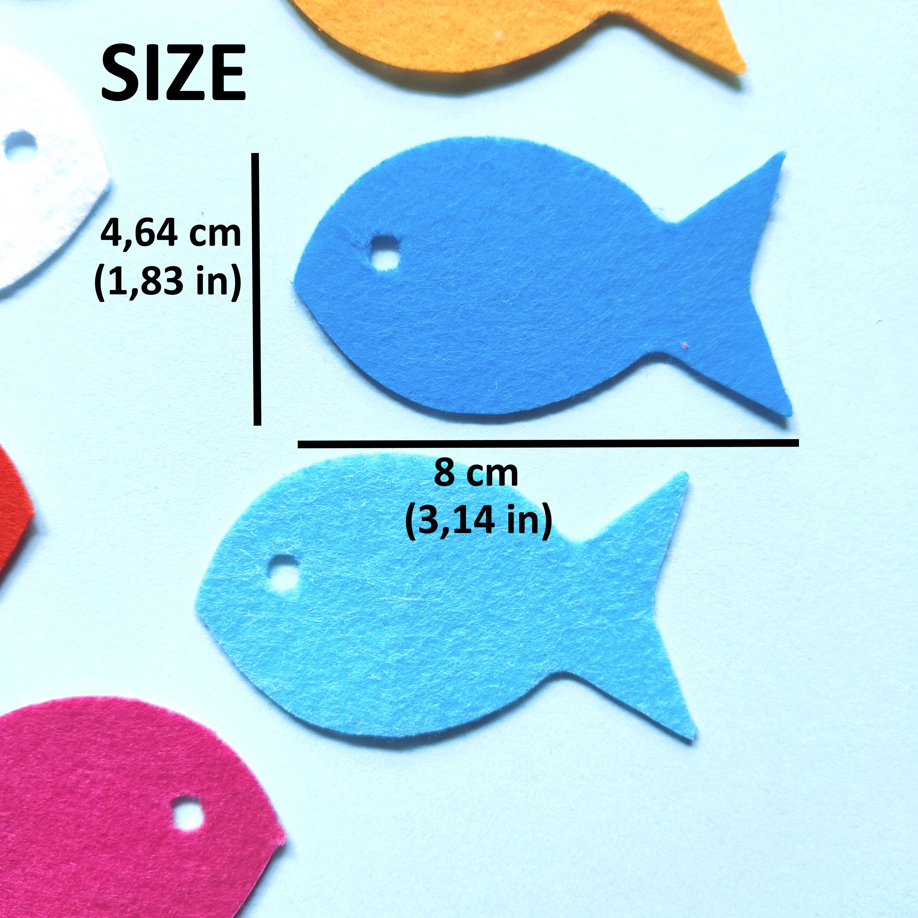 Felt Fish Die-cut Craft Supplies Fish Sewing Craft Projects Felt Fish ...