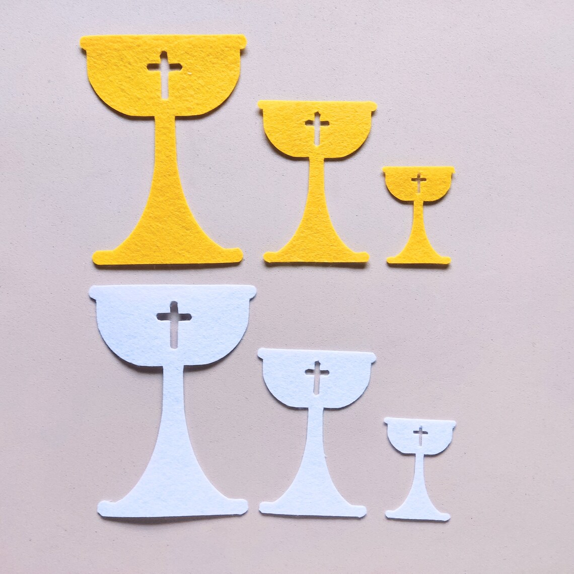 Chalice Felt Shape Die Cut Sewing Pattern Felt Craft Supplies Christmas ...
