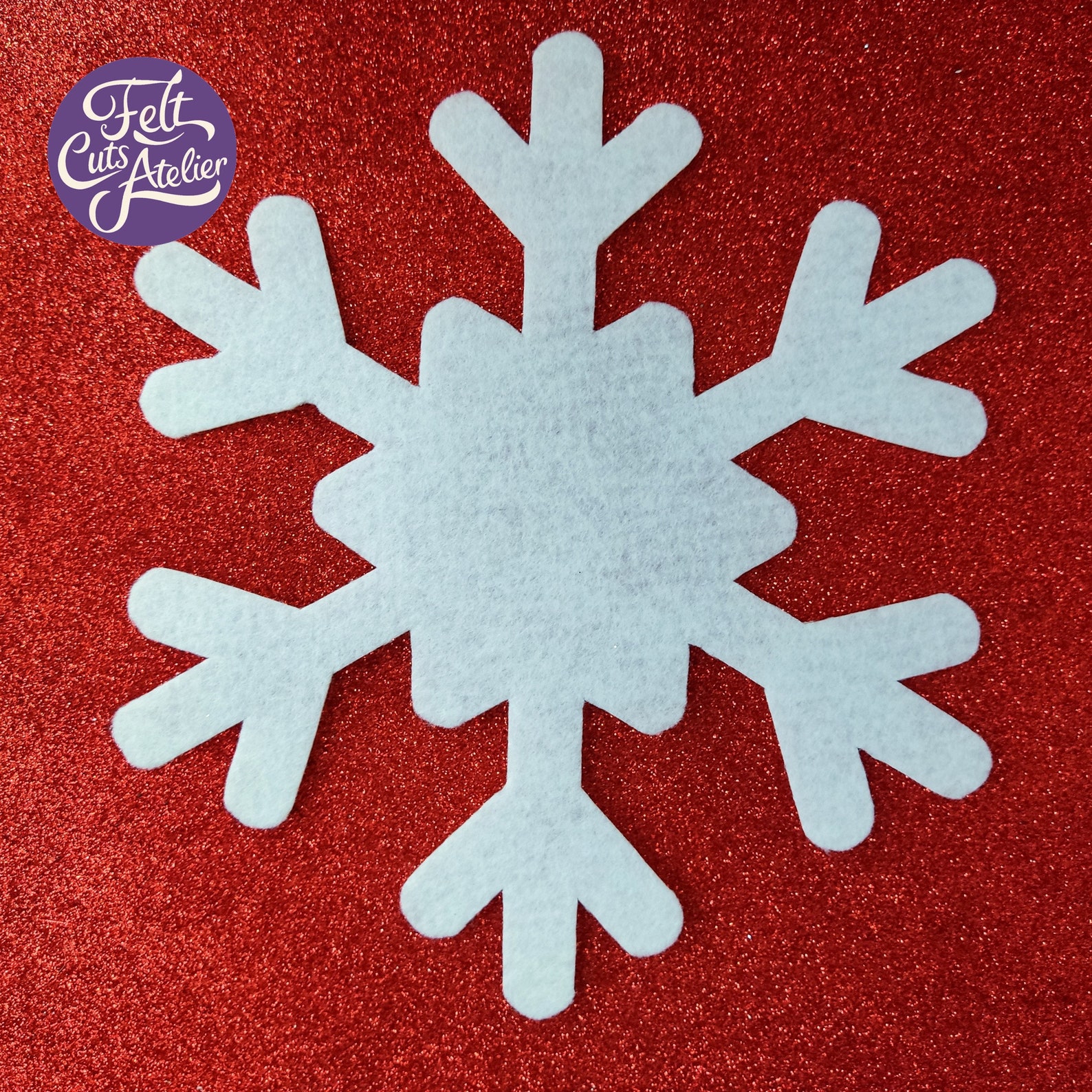 Felt Snowflake Die Cut, Large Size, Felt Craft Supplies, Snowflake for ...