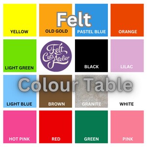 Felt Moon Die Cut Craft Supplies Half Moon for Sewing Craft Projects ...