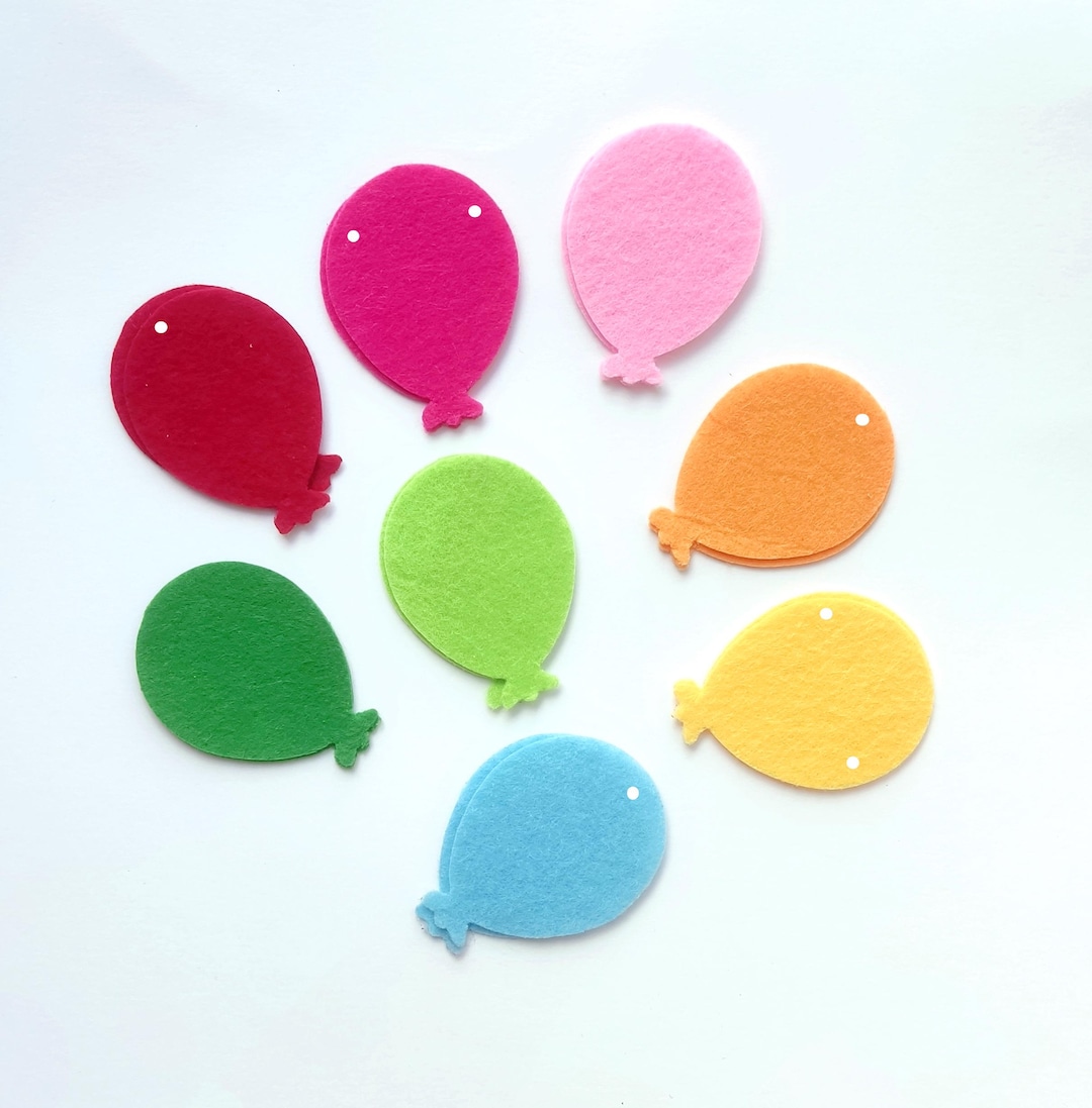 Felt Balloon Cutouts, Whimsical Nursery Decor, Party Garland - Etsy