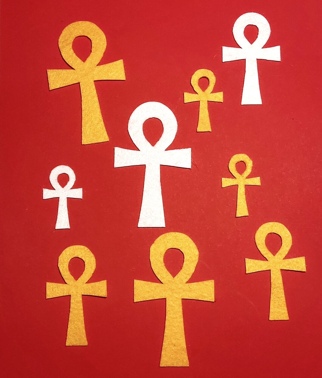 Ankh Cross Felt Die Cut Egyptian Symbol Ancient Egypt Die Cut Felt ...