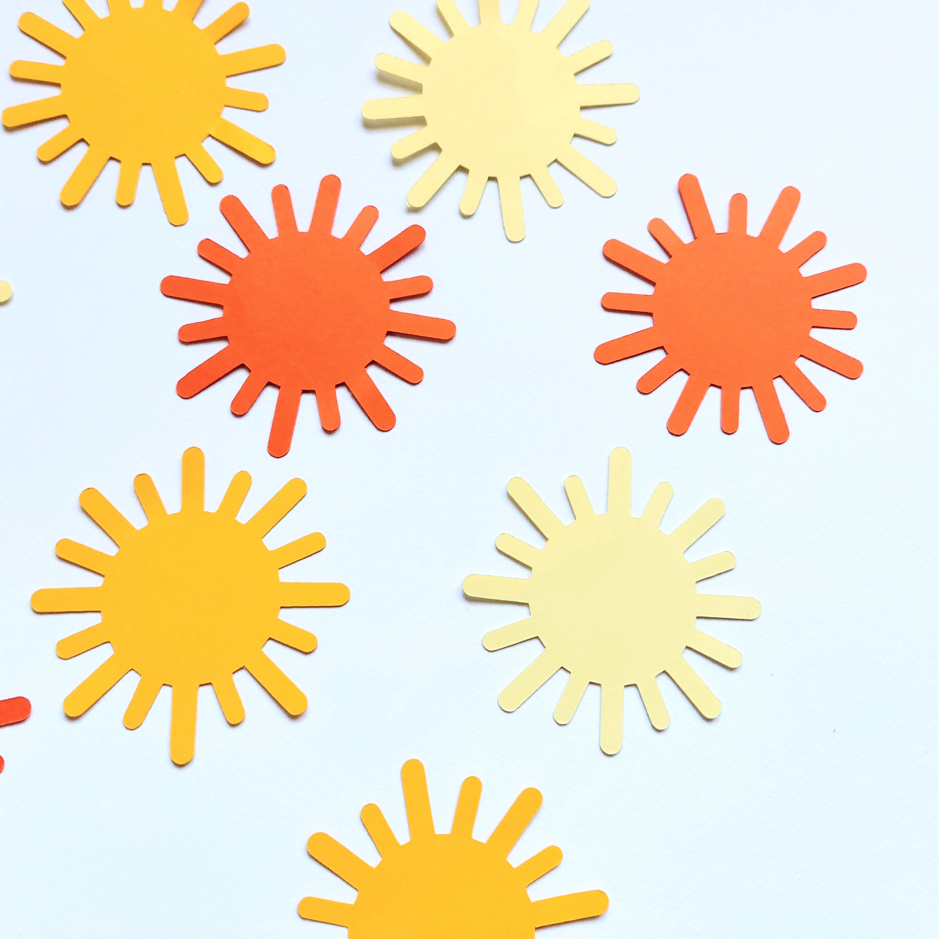 Cardstock Sunshine Die Cut Sunshine Papercraft Embellishments ...
