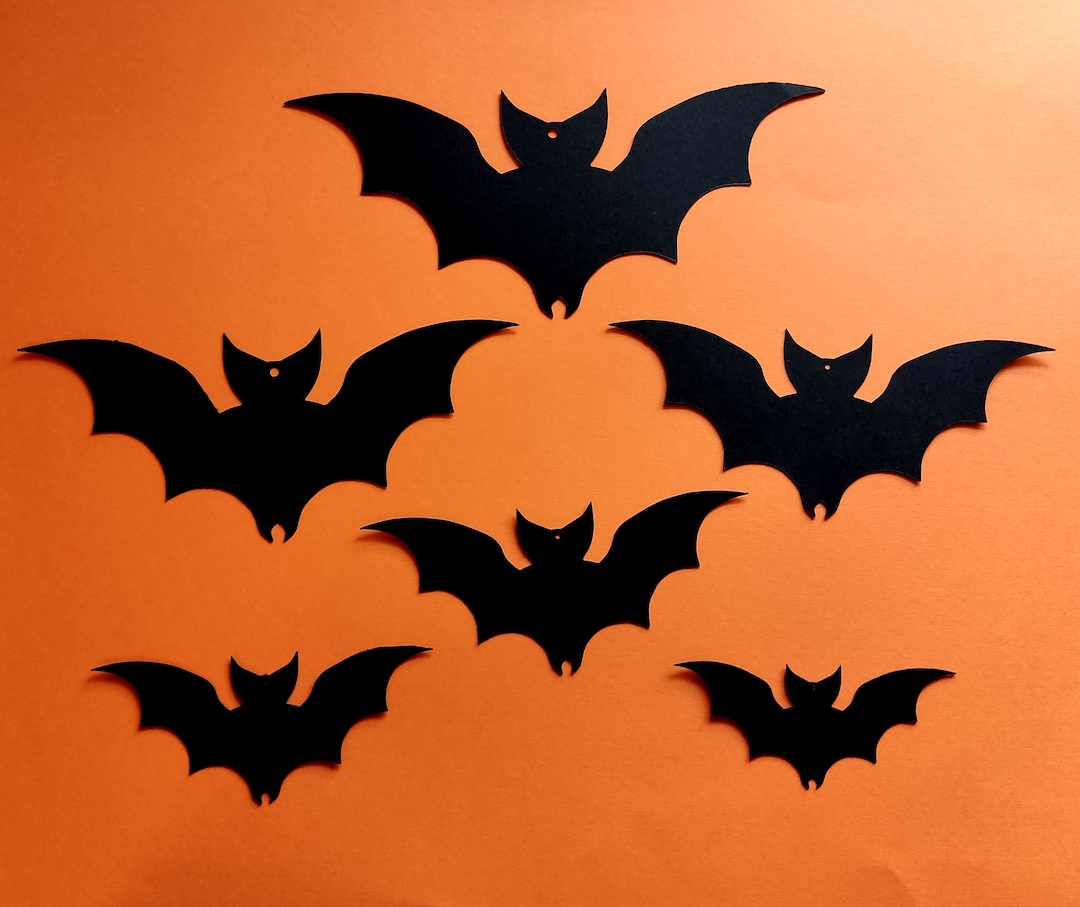 Cardstock Bat Cutouts With Hole for Hanging Craft Supplies Craft ...