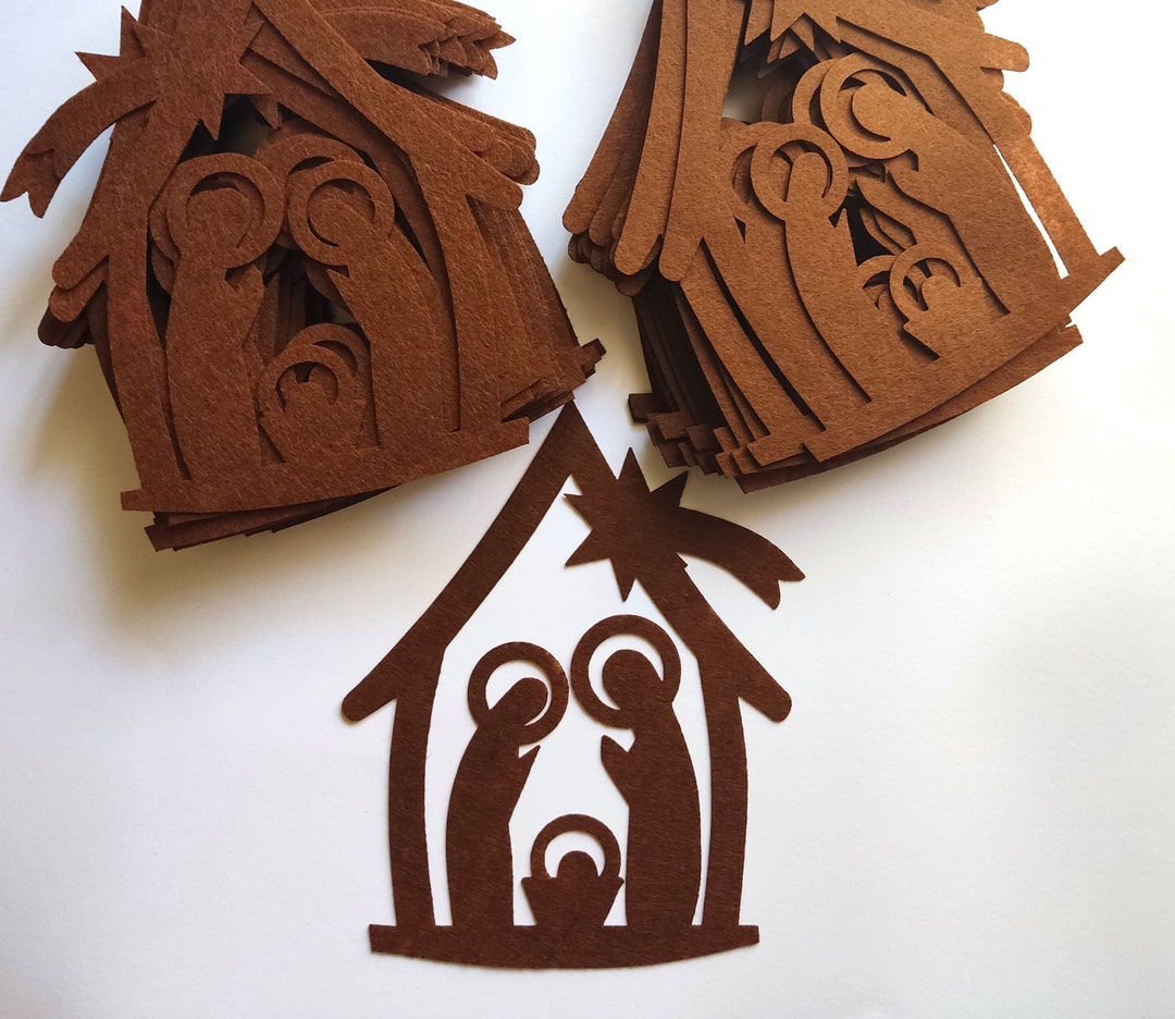 Nativity Scene Felt Die Cuts | Holy Night - Etsy