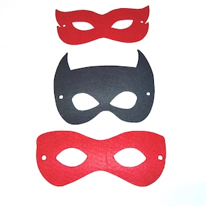 Felt Mask Super Hero Mask Carnival Felt Masks Birthday Party Favors ...