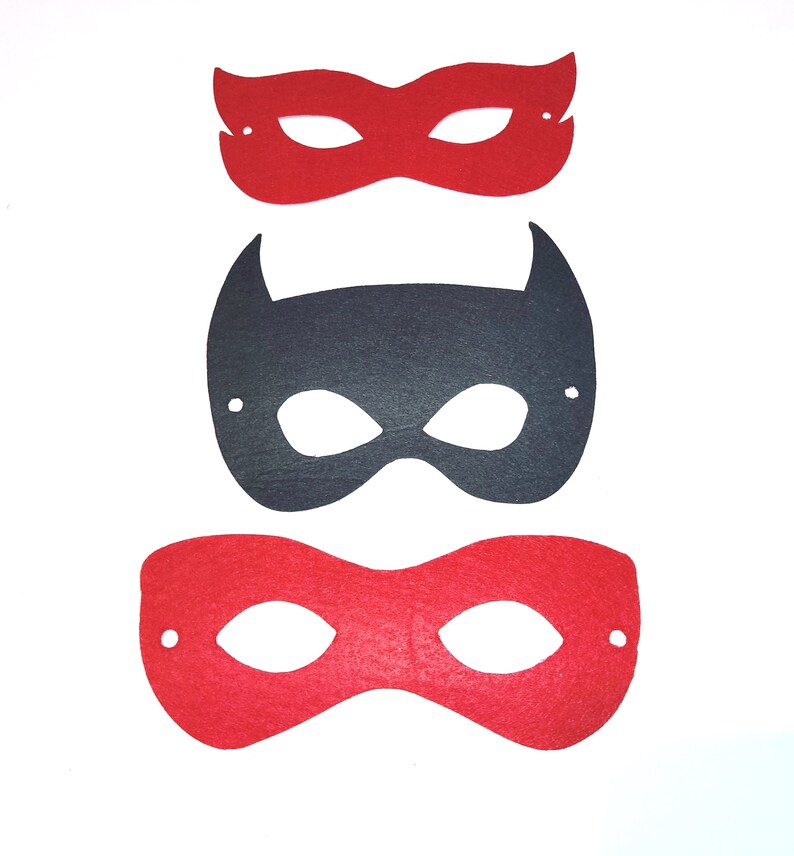Felt Mask Super Hero Mask Carnival Felt Masks Birthday Party Favors ...
