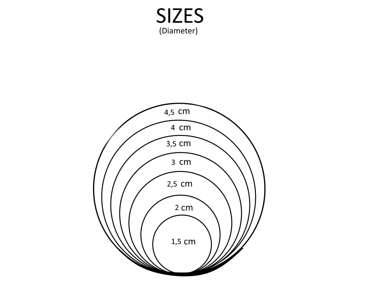 Cardstock Die Cut Circles | Sizes From 1,5cm to 4,5cm | Cardstock ...