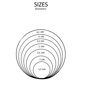 Cardstock Die Cut Circles | Sizes From 1,5cm to 4,5cm | Cardstock ...