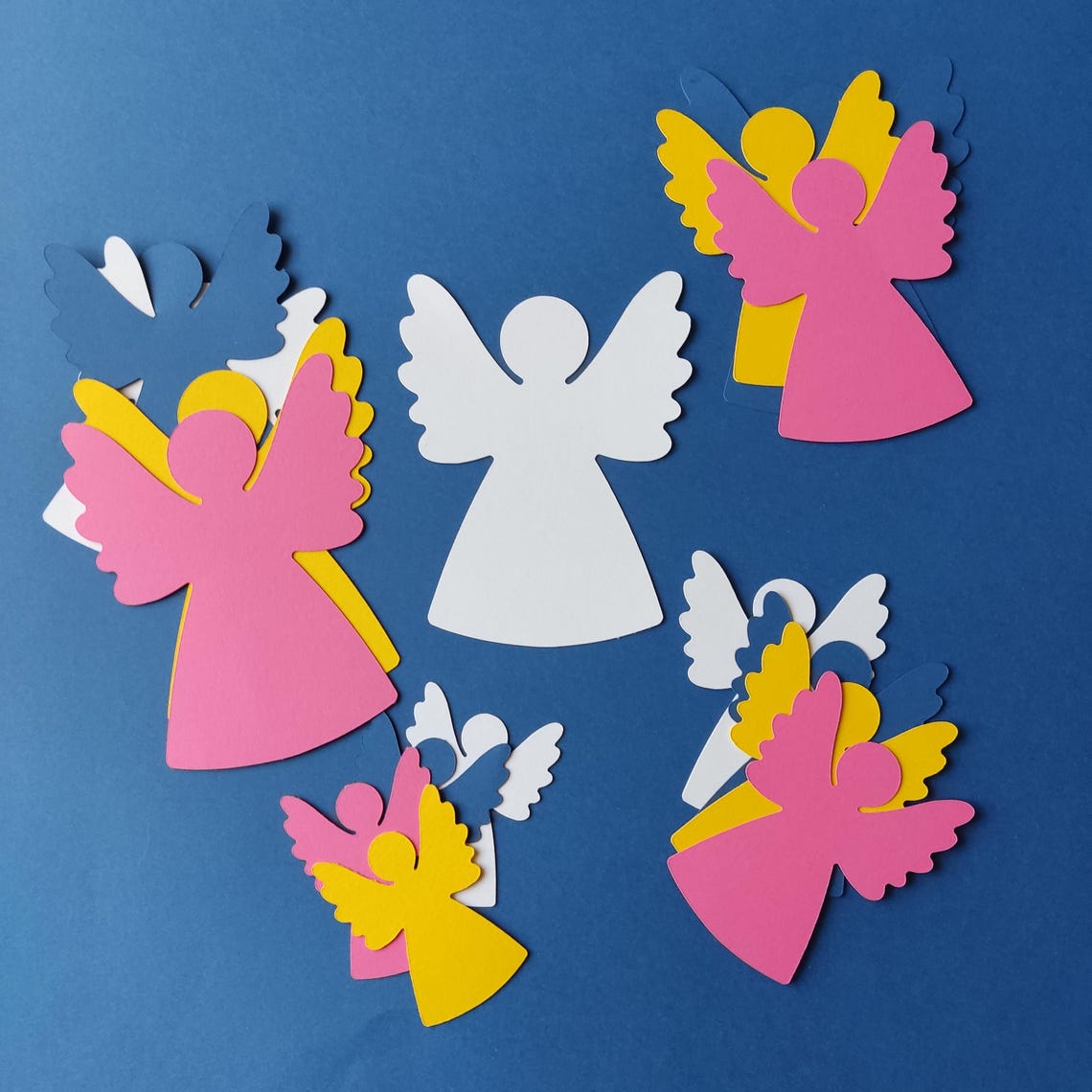 Cardstock Angel Die Cut | Angel Tags - Etsy