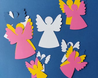 Paper Angel Cutouts, 3 5 Choose Size, Choose Color - Etsy