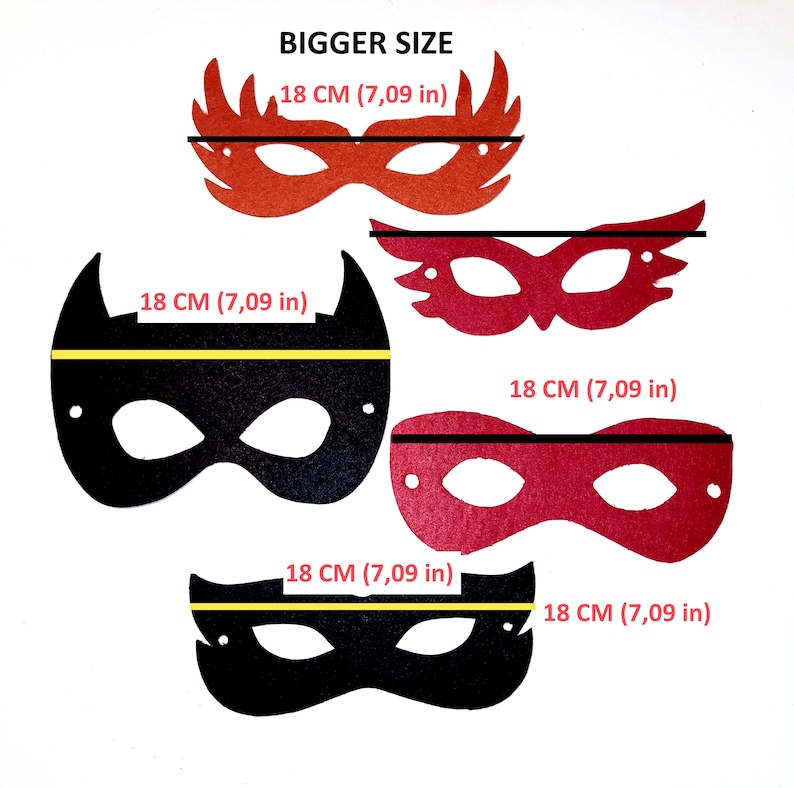 Felt Mask Super Hero Mask Carnival Felt Masks Birthday Party Favors ...