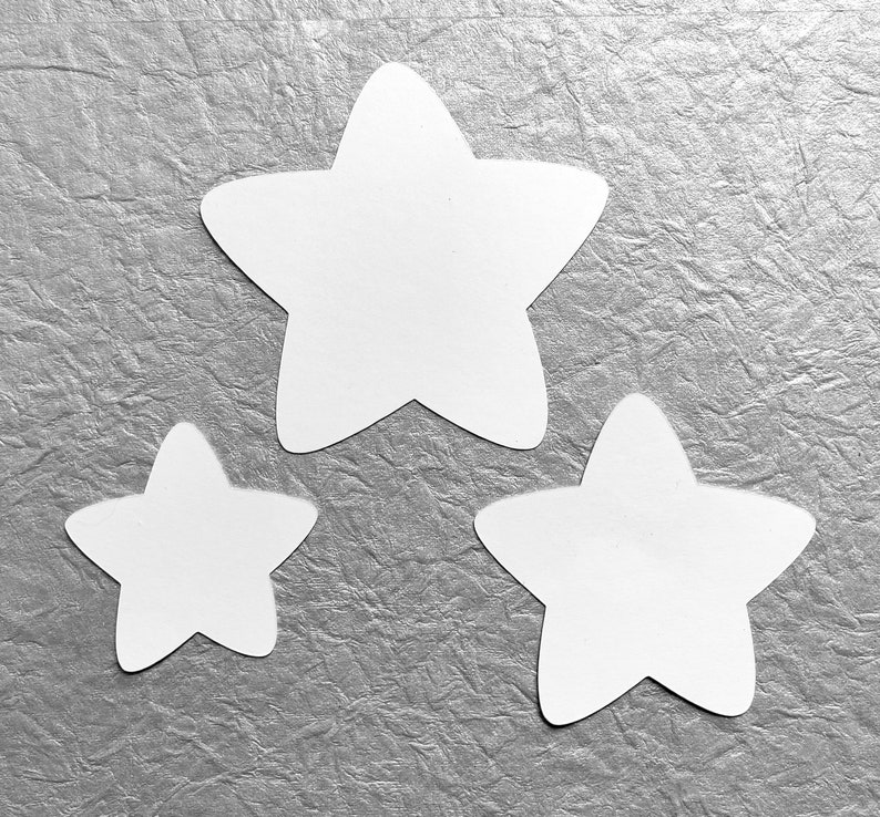 Cardboard Stars Cutouts Stars Die Cut White Stars Paper Crafts Home ...