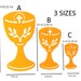 Die Cut Cardstock Chalice Craft Supplies Chrismon Craft Projects Church ...