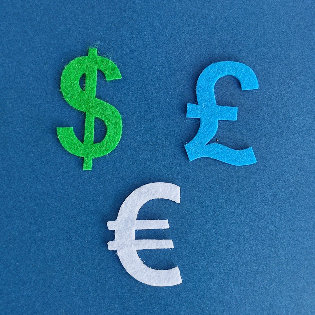 Felt Currency Symbols for Sewing Craft Projects Die Cut Craft - Etsy