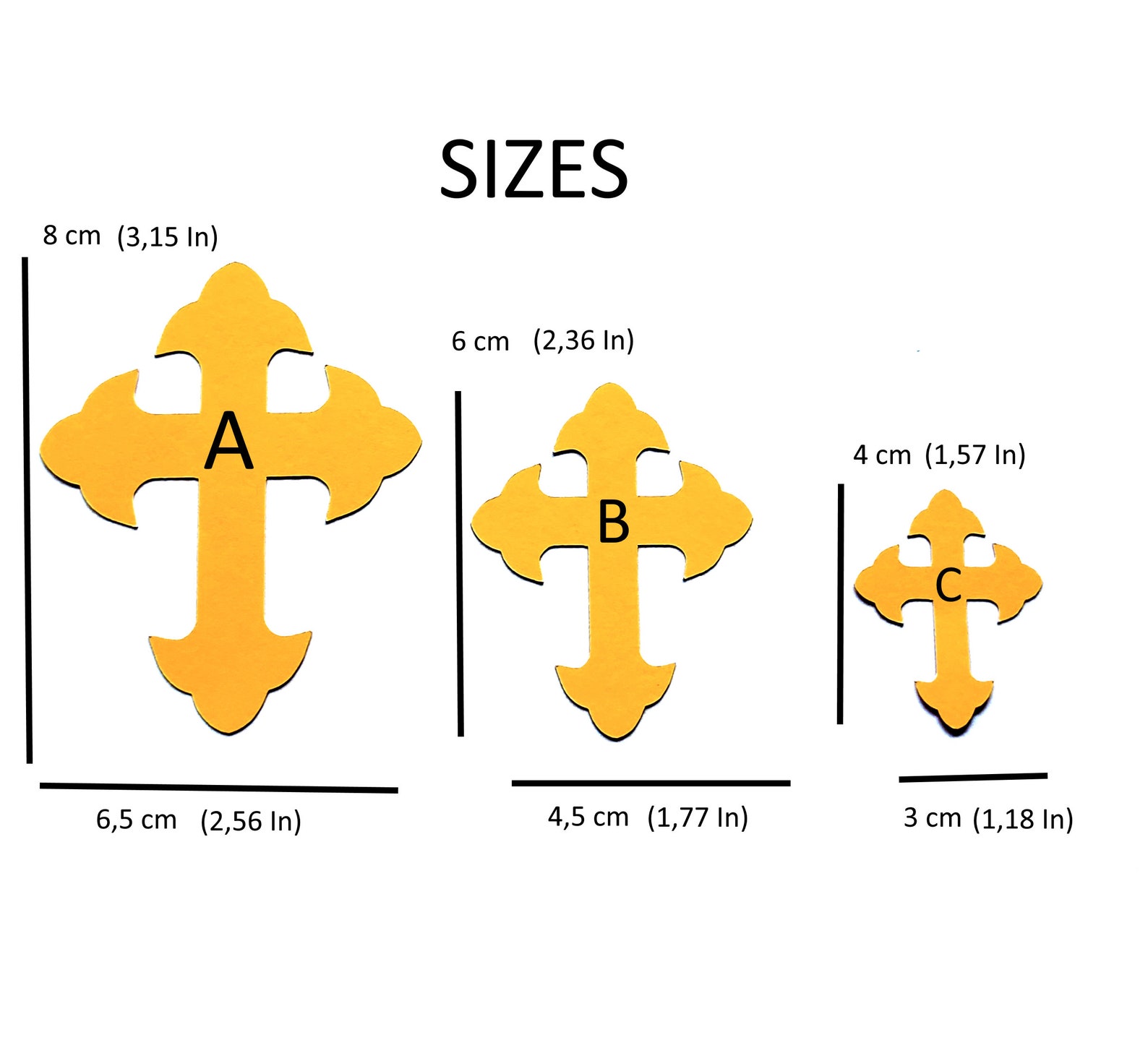 Die Cut Cardboard Cross Cardboard Craft Supplies Cross Craft Projects ...