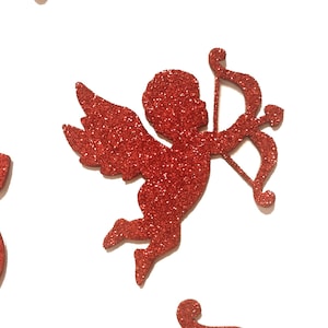 Cupid Cutouts on Glitter Adhesive Paper Cupid Shapes Valentines Die ...