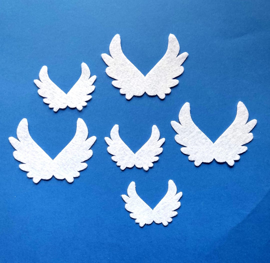 Felt Wings Felt Angel Wings Die Cut Craft Supplies Angel Wings Sewing ...
