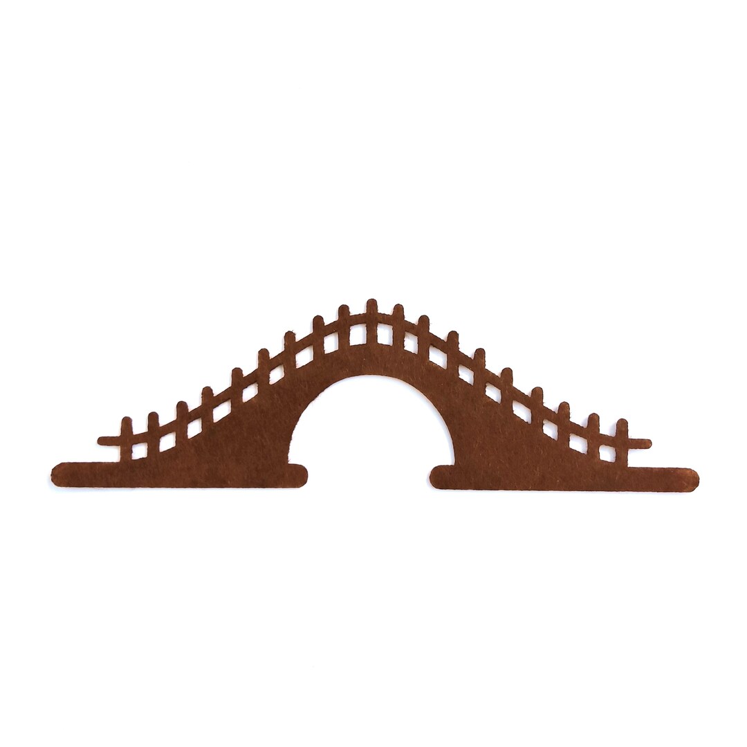 Felt Bridge Cutouts Miniature Felt Bridges Quiet Book Decor Die Cut ...