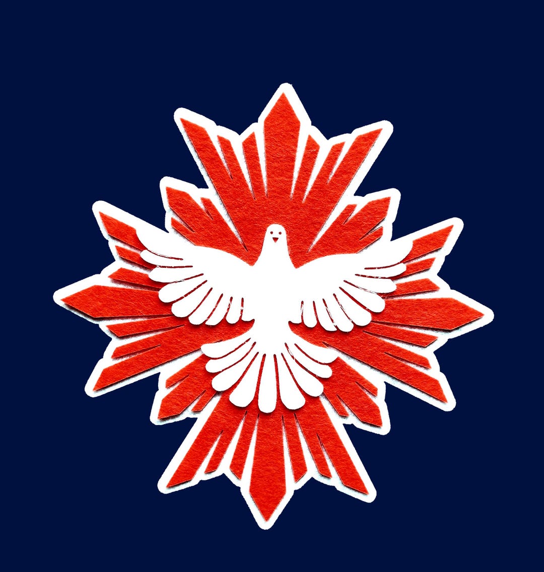 Felt Holy Spirit Cutout Felt Cutouts of the Holy Spirit Felt Religious ...