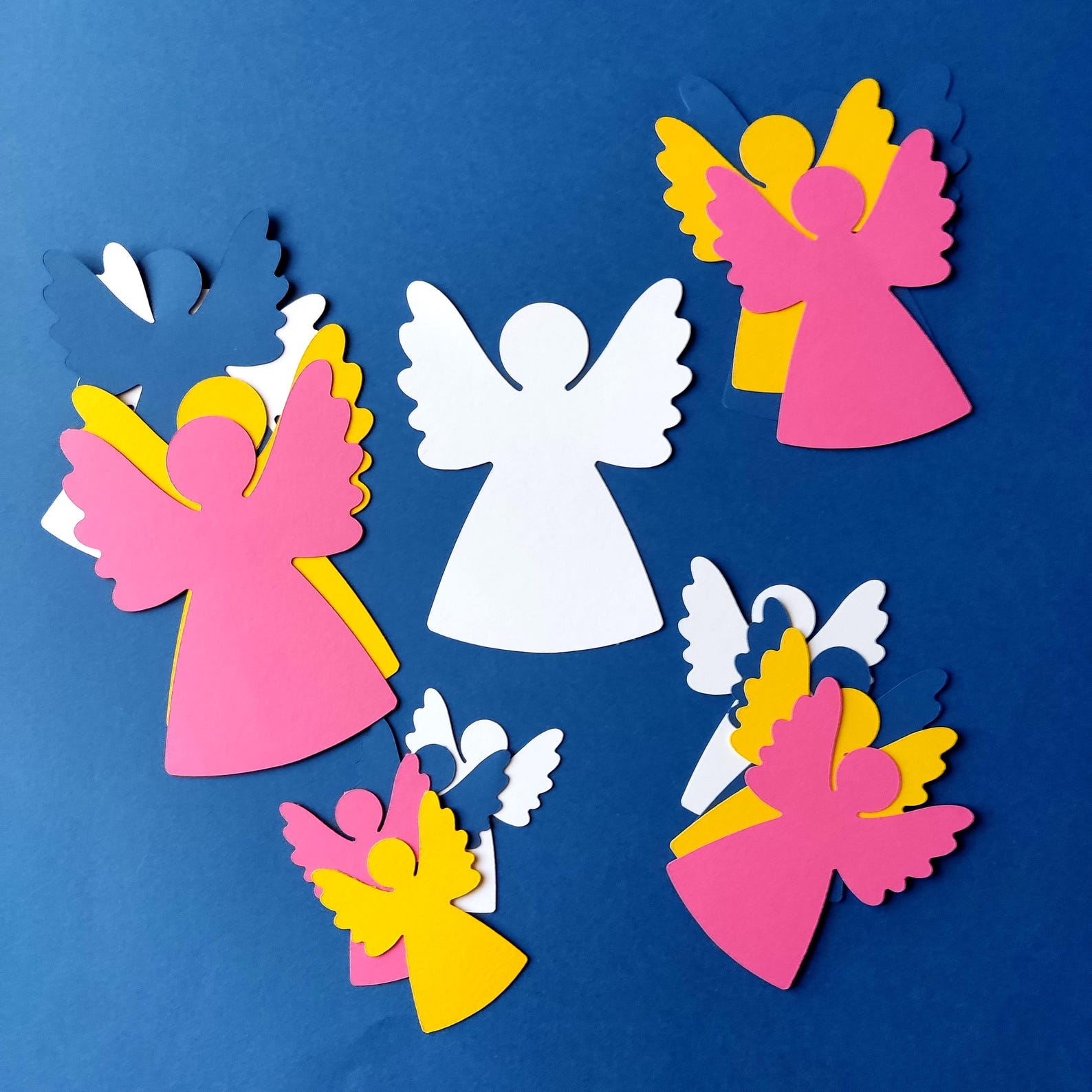 Cardstock Angel Cutouts Die Cut Cardstock Angel Craft Supplies Easter ...