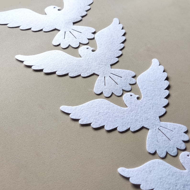 Felt Dove Die-cut Felt Craft Supplies Doves Sewing Craft Projects Felt ...