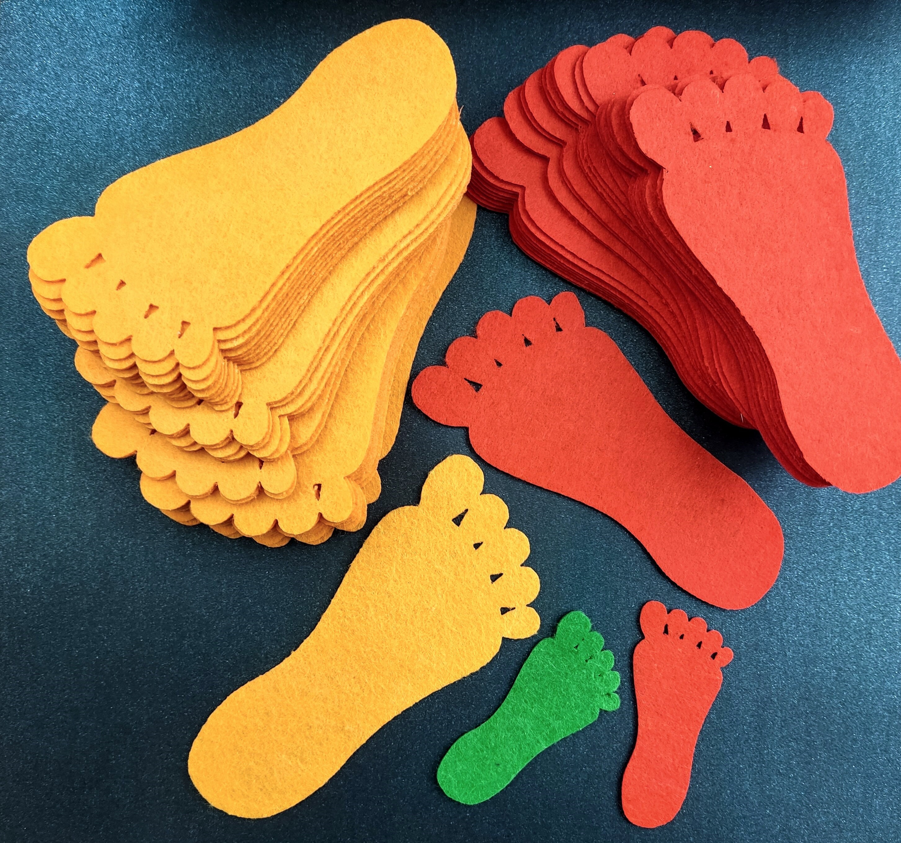 Felt Feet Die-cut Felt Craft Supplies Hand Sewing Craft Projects Felt ...