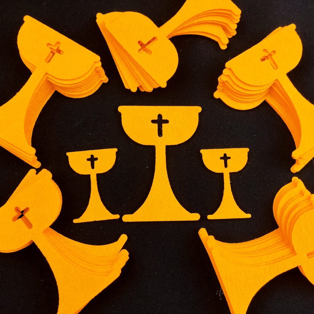 Chalice Felt Shape Die Cut Sewing Pattern Felt Craft Supplies Christmas ...