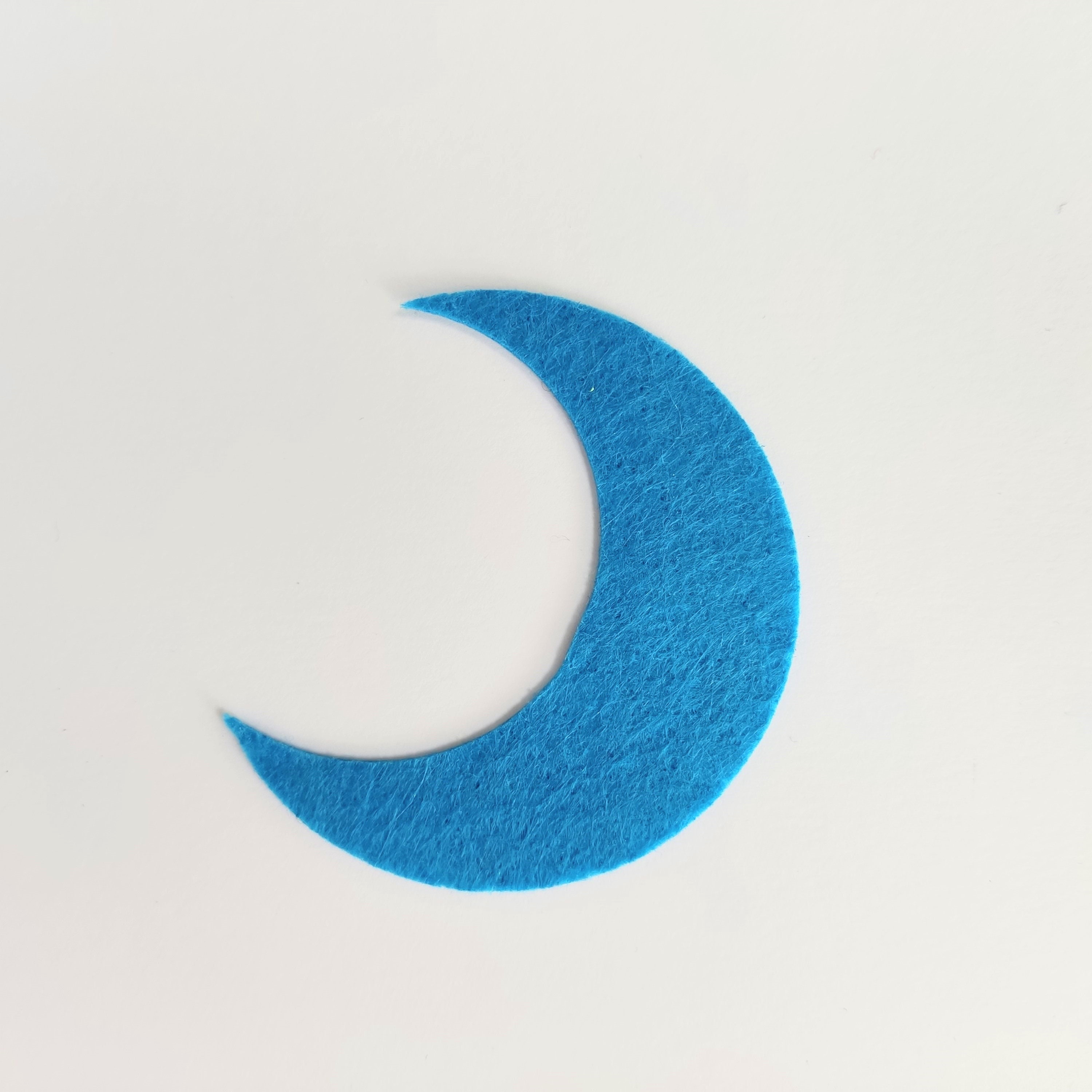 Felt Moon Die Cut Craft Supplies Half Moon for Sewing Craft Projects ...
