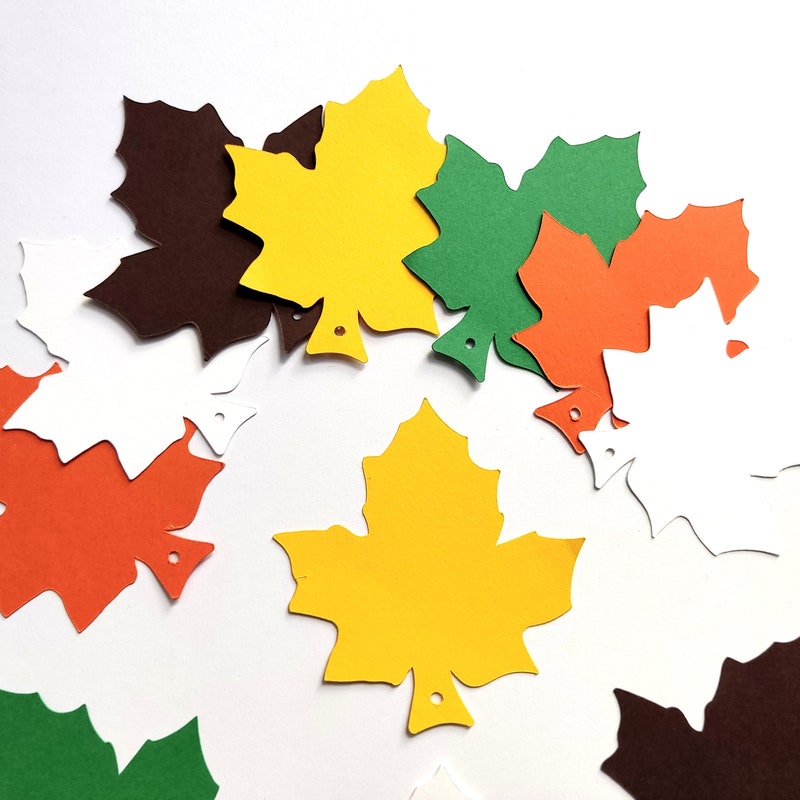 Leaf Cutouts Cardstock - Etsy