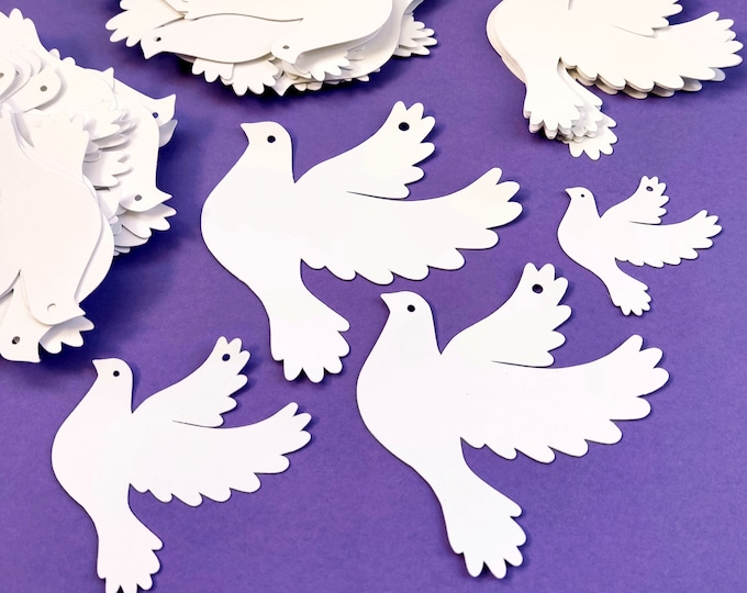 Dove Die Cut Cardstock Craft Supplies Pigeon Craft Projects Peace Dove ...