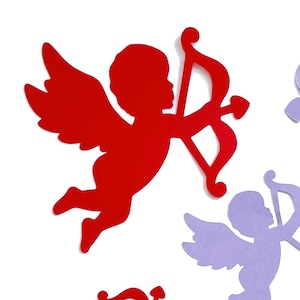 Cupid Cutouts Paper Cupid Shapes Valentines Die Cuts Valentines Day ...