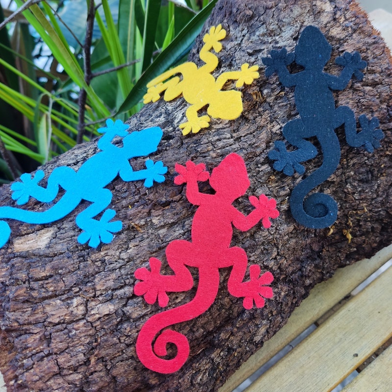 Gecko Applique - Etsy