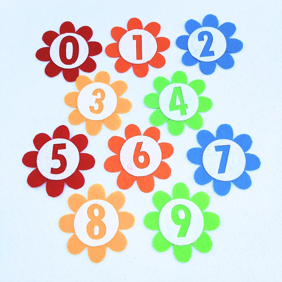 Felt Numbers for Sewing Craft Projects Die Cut Craft Supplies Felt ...