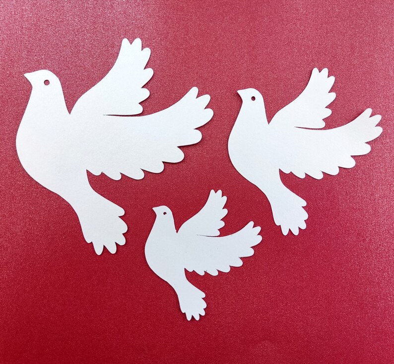 Dove Die Cut Cardstock Craft Supplies Pigeon Craft Projects Peace Dove ...