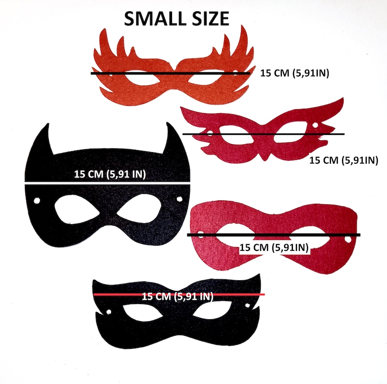 Felt Mask Super Hero Mask Carnival Felt Masks Birthday Party Favors ...
