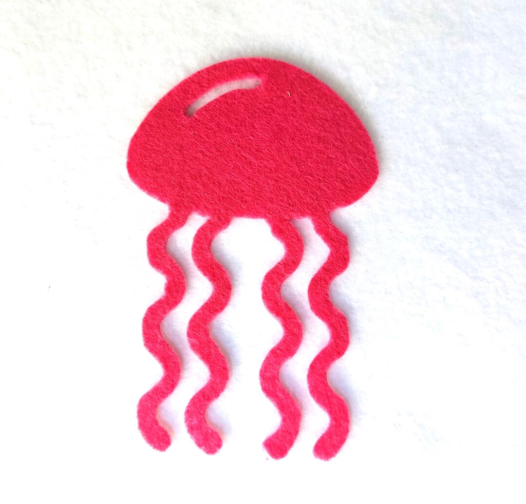 Jellyfish Cutout Felt Craft Supplies Jellyfish Sewing Craft Projects ...