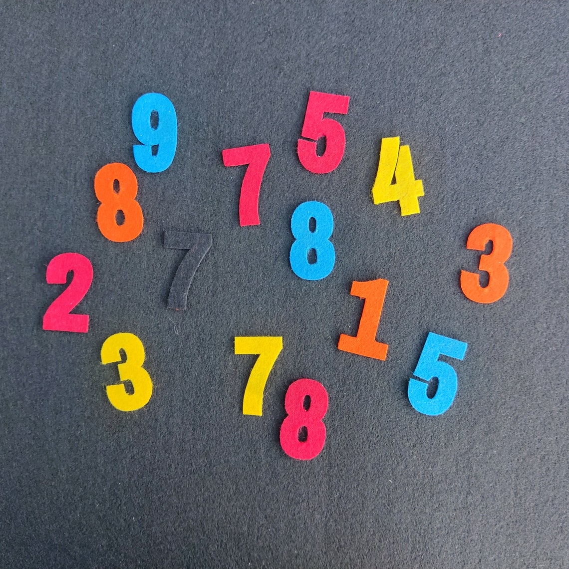 Felt Numbers 2 Cm/0,79" Numbers for Sewing Craft Projects Die Cut Craft ...